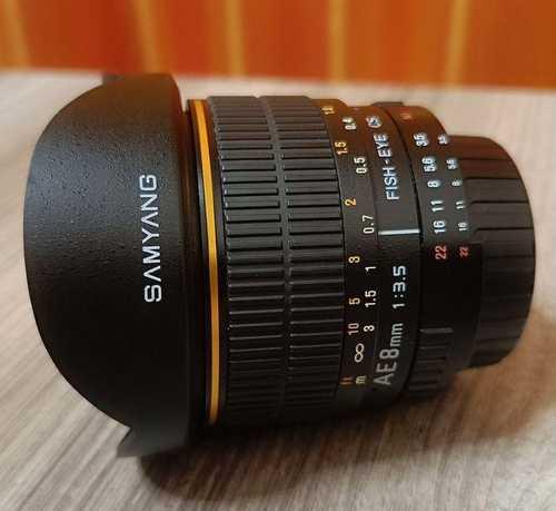 Samyang fish-EYE CS AE 8mm f3.5 for Nikon