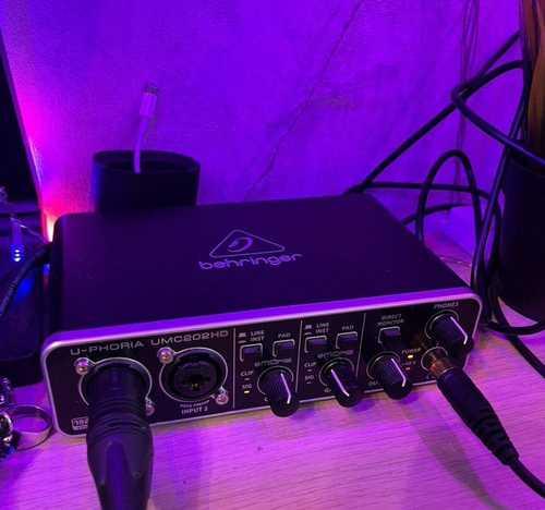 Звуковая карта behringer umc 202 hd