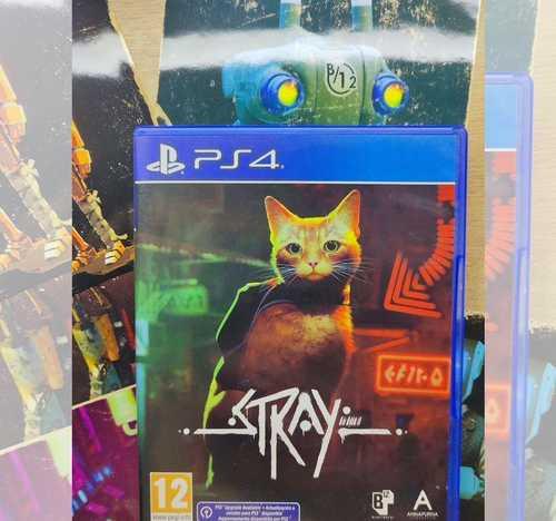 Диск, игра на ps4 - "Stray"