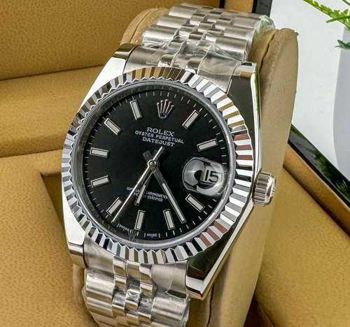 Женские часы Rolex Datejust black president