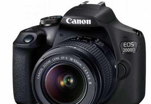 Зеркальный фотоаппарат Canon 2000D ii kit 18-55