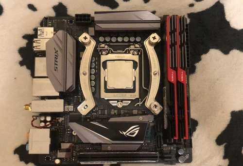 Комплект i7-7700k + asus ROG Strix Z270I +озу 32Gb