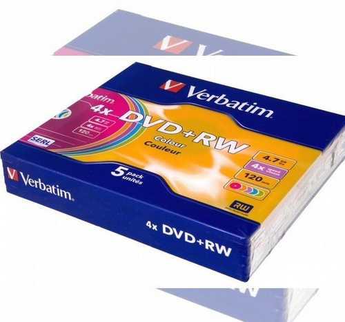 Диски многораз записи Verbatim DVD-RW 4.7gb запеча