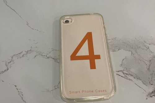 Чехол силикон Apple iPhone 4 4s прозрачный