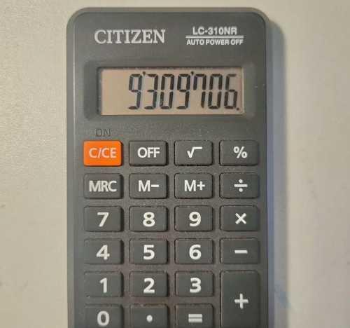 Калькулятор citizen LC-310NR