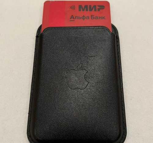 Оригинальный кожаный cardholder Apple. MagSafe