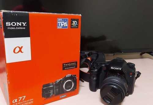 Зеркальный фотоаппарат Sony SLT A77