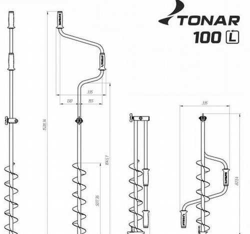 Ледобур Тонар лр-100Д (левое вращение) LK-100LD