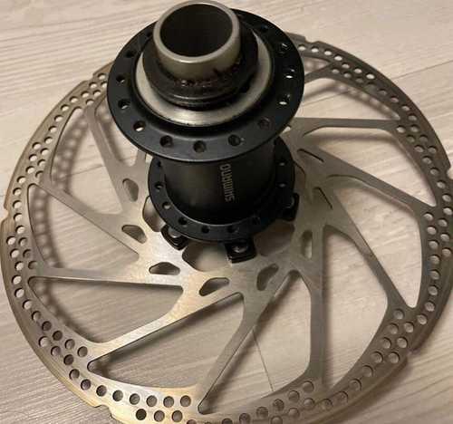 Втулка передняя с ротором Shimano SLX