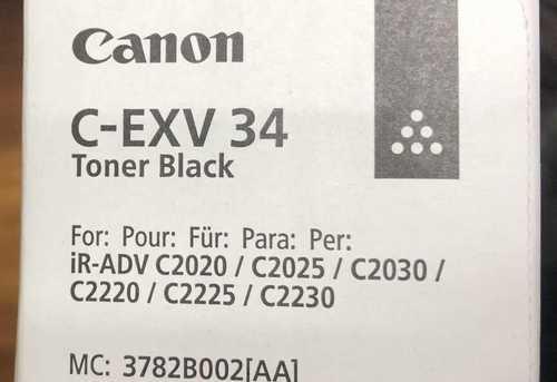 Картридж Canon C-EXV34 BK (3782B002) черный