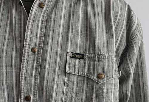 Винтжная рубашка wrangler из плотного хлопка XXL