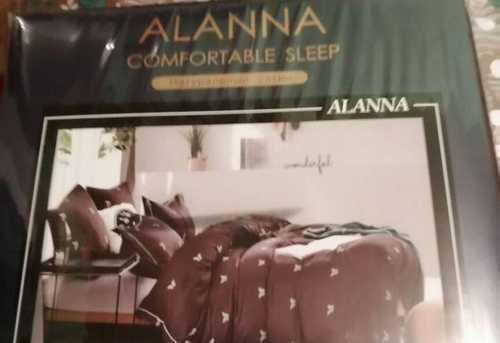Комплект постельного белья евро сатин alanna