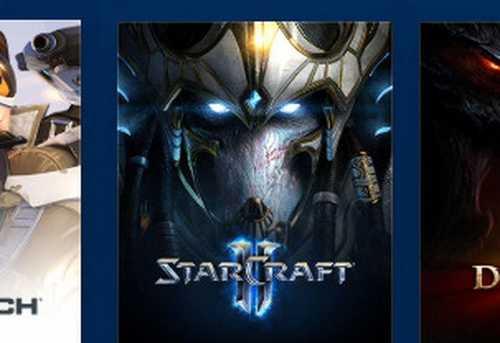 OverWatch, StarCraft II, Diablo III