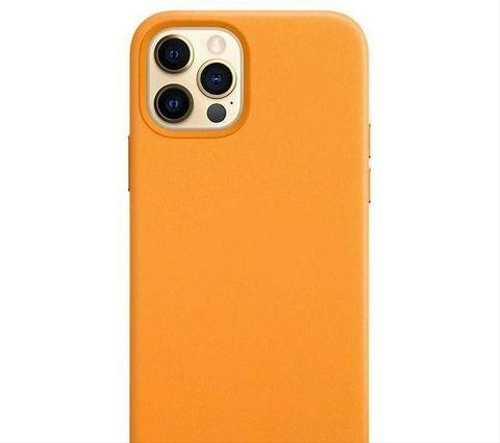 Чехол Leather Case MagSafe для iPhone 12 Pro Max 6