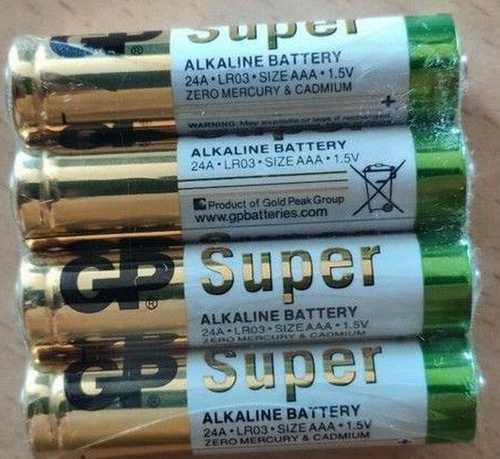 Батарейки GP Super AA, AAA