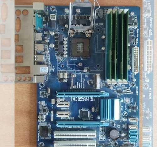 Мат. плата: Gigabyte GA-Z77P-D3 сокет 1155 DDR3x4