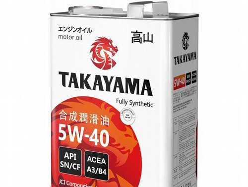 Масло моторное takayama A3/B4 SN/CF 5W40