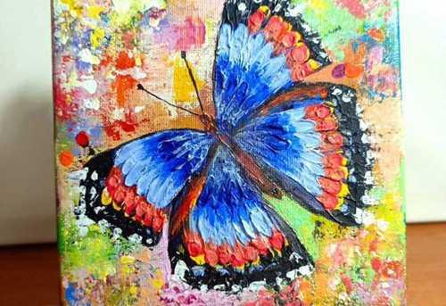 Картина Бабочка Art2 15х15см холст на подрамнике