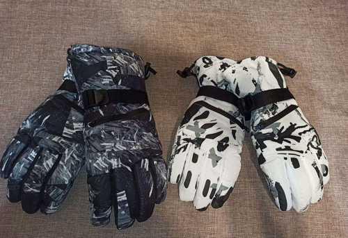 Горнолыжные перчатки мужские Новые L и XL