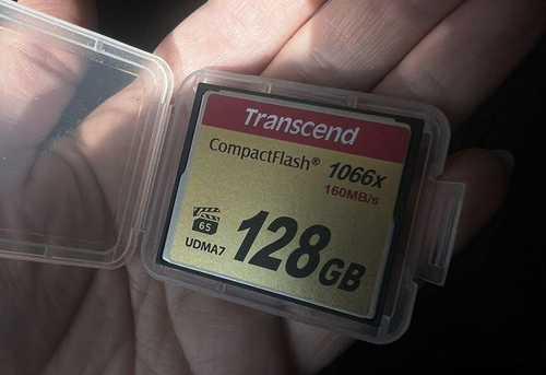 Карта памяти transcend Compact Flash 128 gb