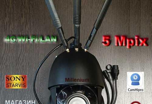 Камера 4G/WiFi с сим-картой 5Мр 30-x Millenium 295