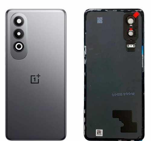 Задняя крышка OnePlus Nord CE 4 черная (Dark chrome) со стеклом камеры