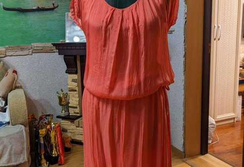 Платье 48 размер, шёлк. Производство Италии