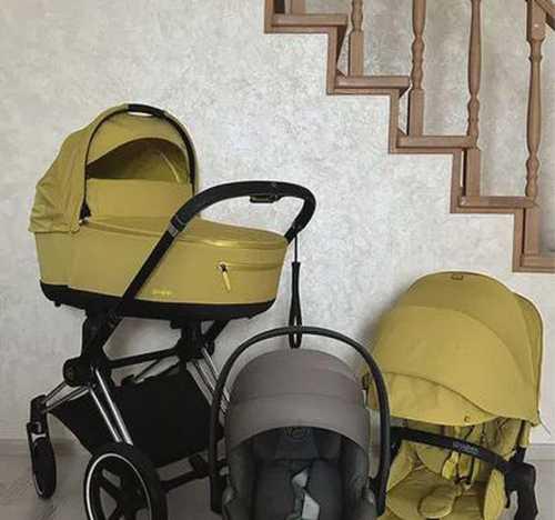 Коляска cybex priam 3 в 1 Yellow