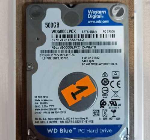 Жёсткий диск HDD 500gb форм-фактор 2.5