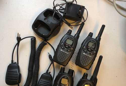 4 Рации Midland GXT-300, 2шт + Midland G7, 2 шт