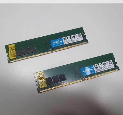 Оперативная память crucial ddr4 2x4гб 2133мгц