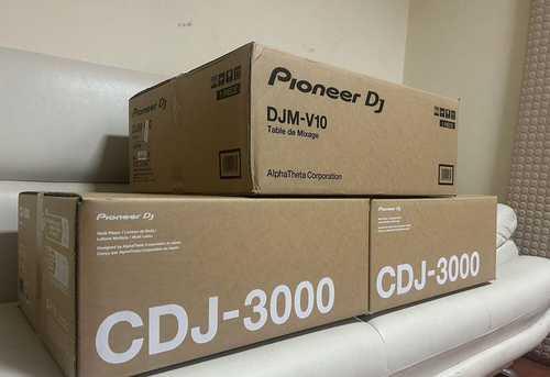 Set Pioneer CDJ 3000(2шт) + DJM V10