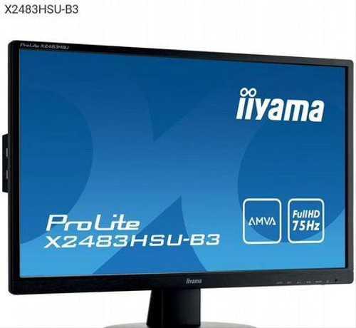 Монитор Iiyama x2483hsu-B3 23.8" amva Чёрный, X248
