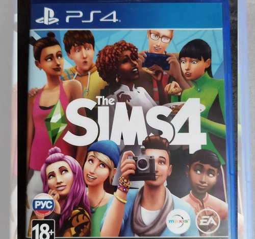 Диск PS 4 с игрой Sims 4