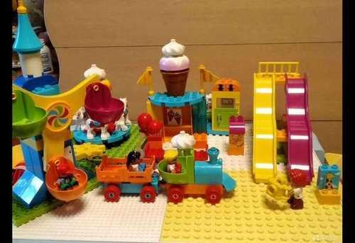 Lego Duplo большой парк аттракционов 10840