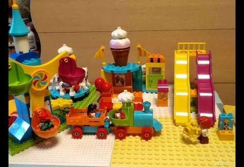 Lego Duplo большой парк аттракционов 10840