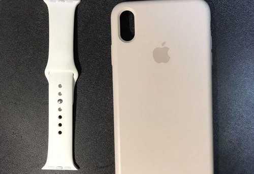 Чехол на iPhone xs max и ремень для apple watch 3