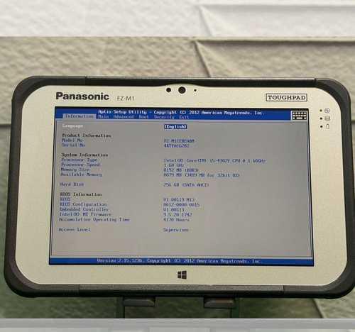 Panasonic Toughpad FZ-M1 (8/256GB) 4G   GPS