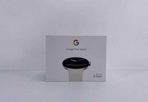 Google Pixel Watch (polished silver) /chalk band T