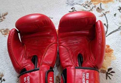 Боксерские перчатки 10 oz натуральная кожа