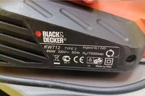 Рубанок black+decker KW712