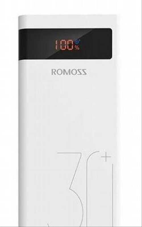 Аккумулятор romoss sense 8P+, 30000 MAH, белый