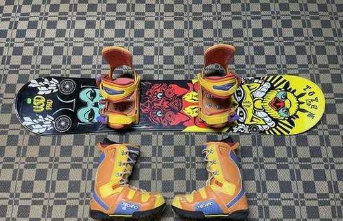 Сноуборд комплект Usd - 120 + Black Fire - 34 - 36