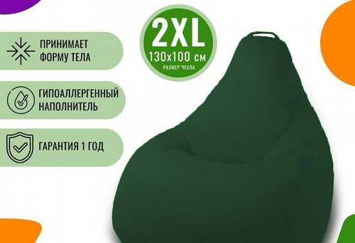 Кресло-мешок Груша XXL Дюспо Темно-зеленый