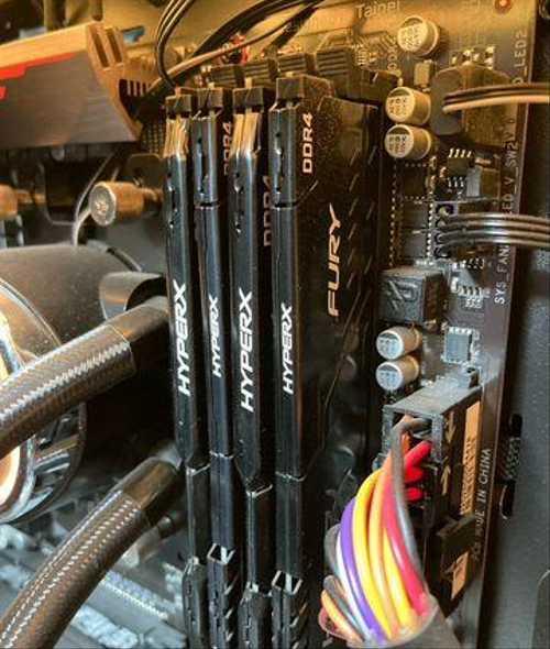 Kingston HyperX fury black ddr4 32 гига