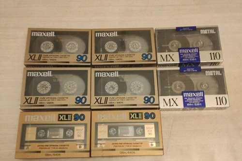 Аудиокассеты новые maxell XL II 90, MX 110