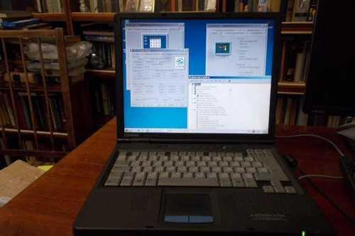 Ретро ноутбук compaq armada E500 Pentium III