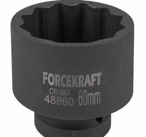 Головка ударная 1", 60мм (12гр.) forcekraft FK-48860