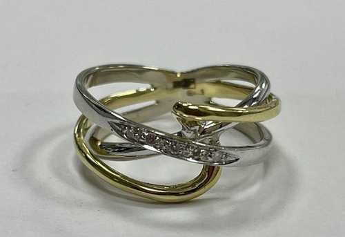 Золотое кольцо с бриллиантами 585 размер-16