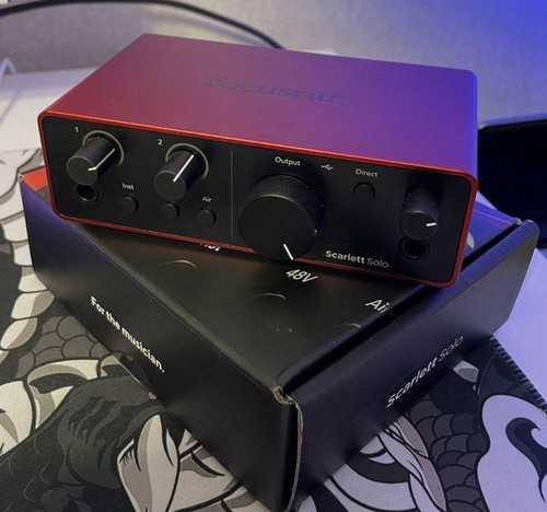 Внешняя звуковая карта Focusrite Scarlett Solo 4th